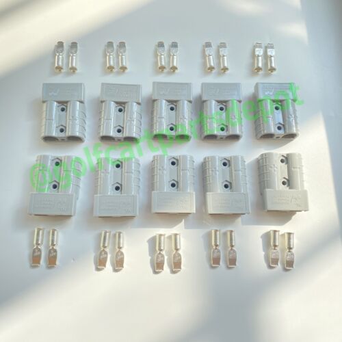 SB50 Anderson Connectors Gray 6 AWG Gauge /SB50 Gray Anderson Kits / 10 ...