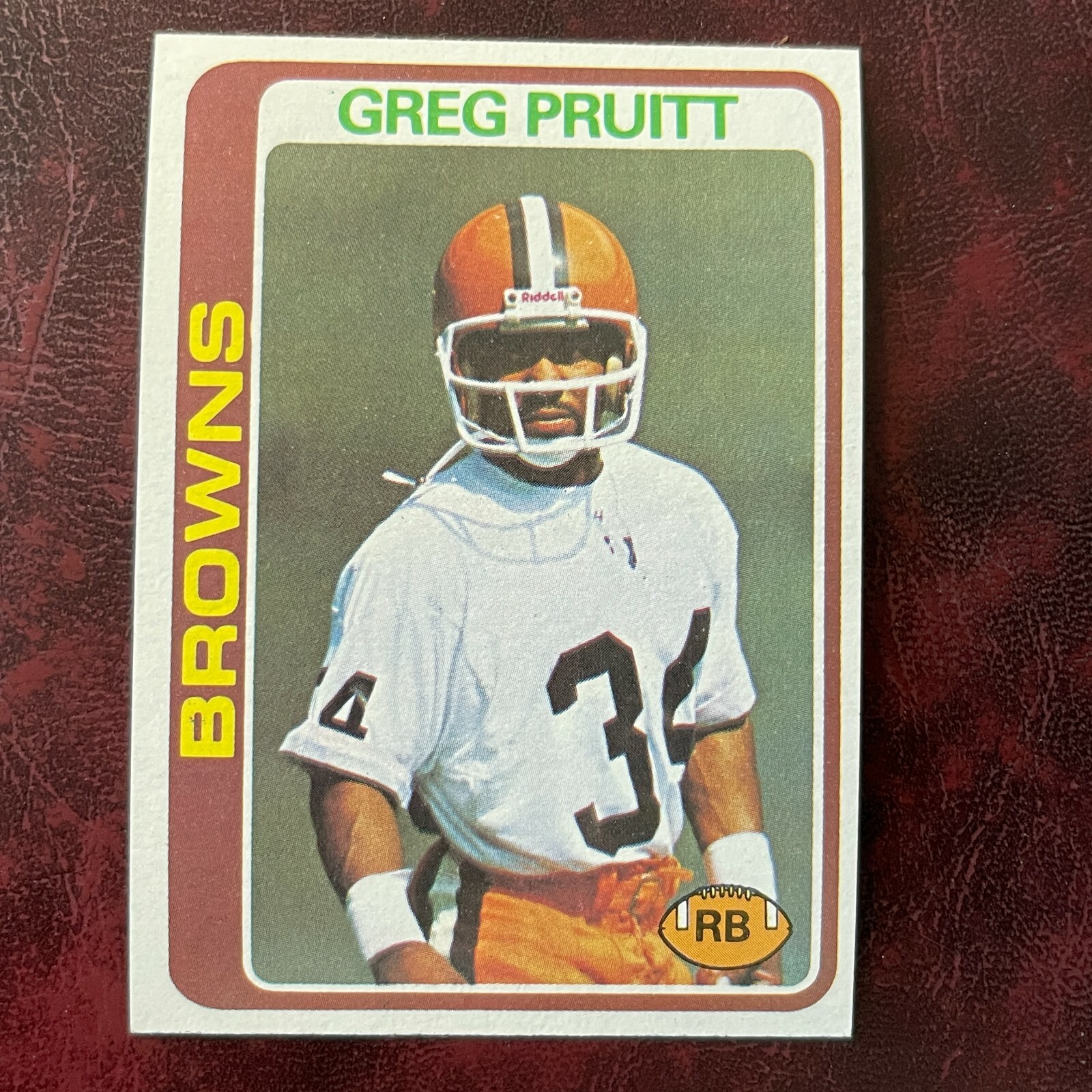 1978 Topps Set GREG PRUITT #245 CLEVELAND BROWNS - NM/MINT *HIGH GRADE ...