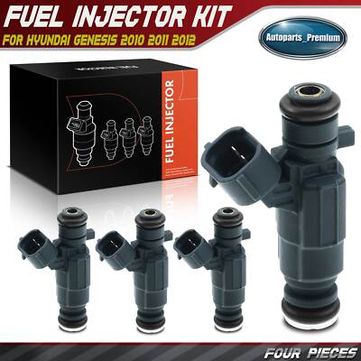 4x Fuel Injector for Hyundai Genesis Coupe 2010 2011 2012 L4 2.0L ...