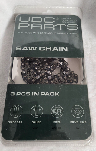 UDC Parts 14-Inch Chainsaw Chain .050 / 52 Drive Links 3/8 Pitch - | eBay