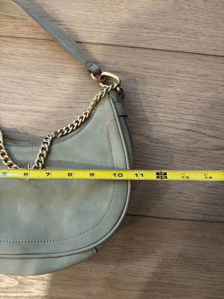 Nanette Lepore Florentina Crescent Women's Medium Bag Green Leather Shoulder | eBay