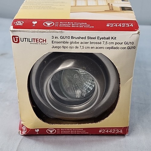 Utilitech 3" GU10 Brush Steel Gimbal Kit Recessed Light #16616 NEW 1 | eBay