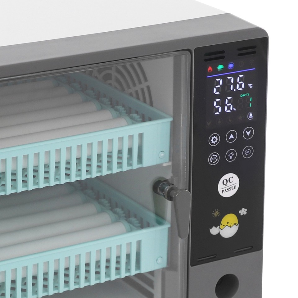24 Eggs Incubator Chicken Egg Incubation Machine W/ Automatic Turning ...