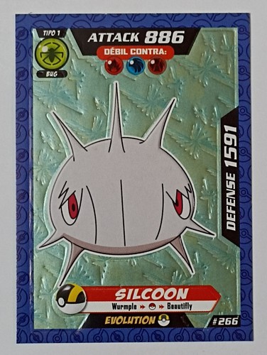 POKEMON TCG 3R V4 #266 SILCOON Card PERU 2018 South America Edition ...