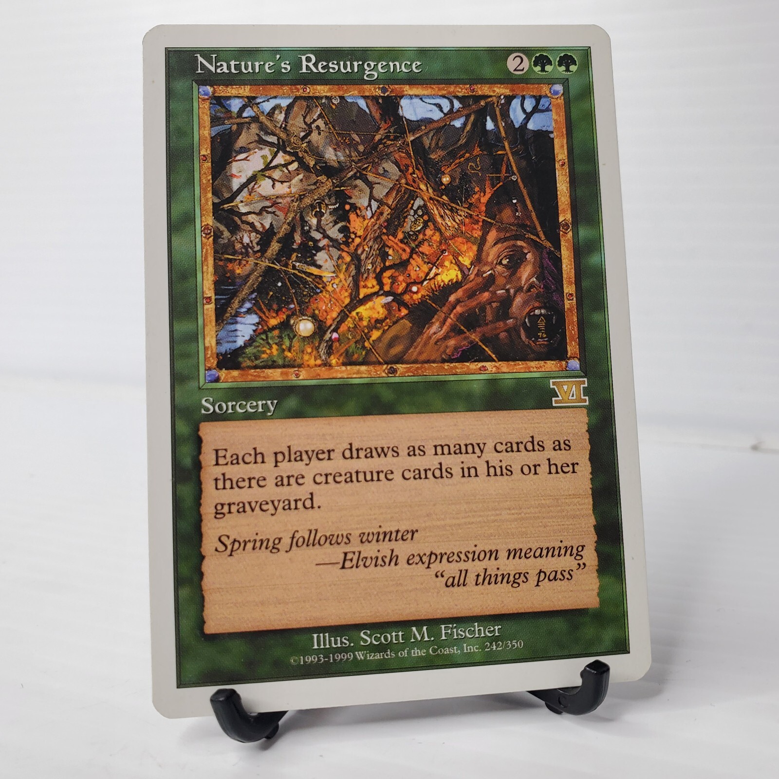 Nature's Resurgence 6th Sixth Edition Magic the Gathering Sorcery Card ...