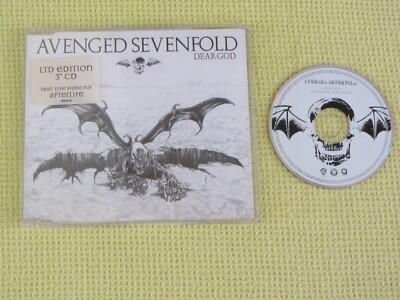 Avenged Sevenfold Dear God Limited Edition 3” Inch CD Single Rock Metal ...