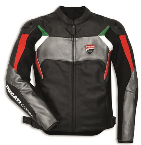 Ducati Corse C3 Men Motorcycle Racing Leather Jacket Motorbike Riding ...