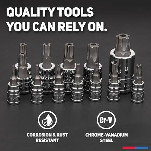 Tamperproof Torx Plus Bit Socket Set,12 PCS, High Impact ABS Blow ...