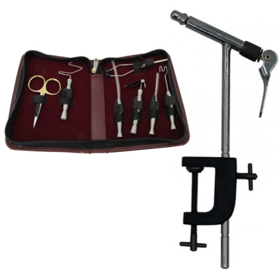 Fly Tying Vise Whip Finisher Knot Bodkin Large, Hackle Plier Soft Grip ...