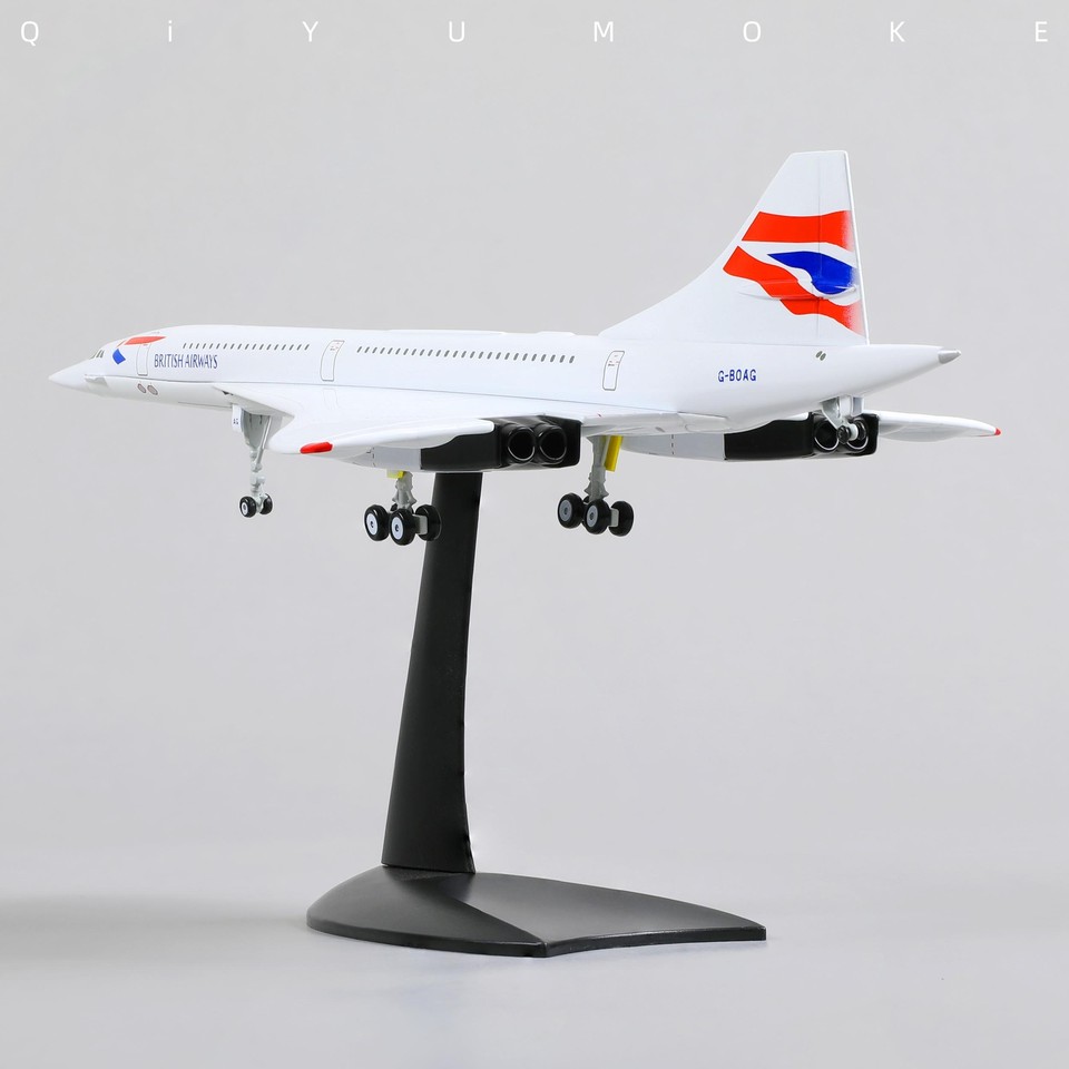 1:200 Scale Die-cast Metal Concorde Airplane - British Airways Edition ...