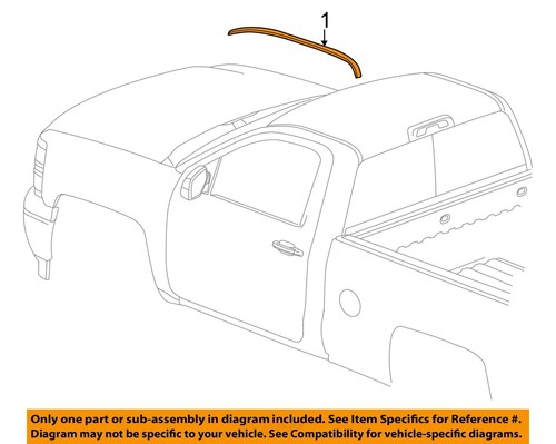 GM OEM 14-19 Sierra 1500 Front Door Exterior Trim-Body Side Mldg ...
