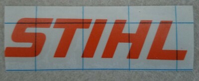 "STIHL" 8" window sticker, toolbox, bumper Orange | eBay