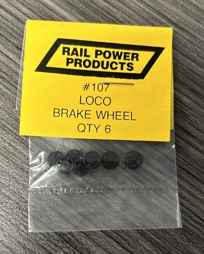 Rail Power Products HO Scale #107 Locomotive Brake Wheel (6-pack) NIP ...