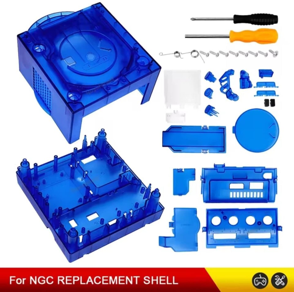 Gamecube Full Replacement Console Shell Housing Transparent Gameboy ...