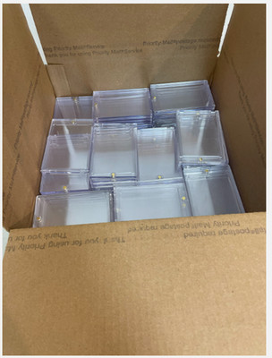 Lot of 100 Used One Touch Mag Loader Trading Card Holders Various Sizes ...