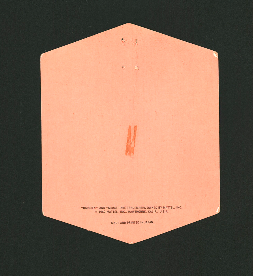 Teen-Age Fashions For Barbie & Midge 1962 Original Package Insert Card ...