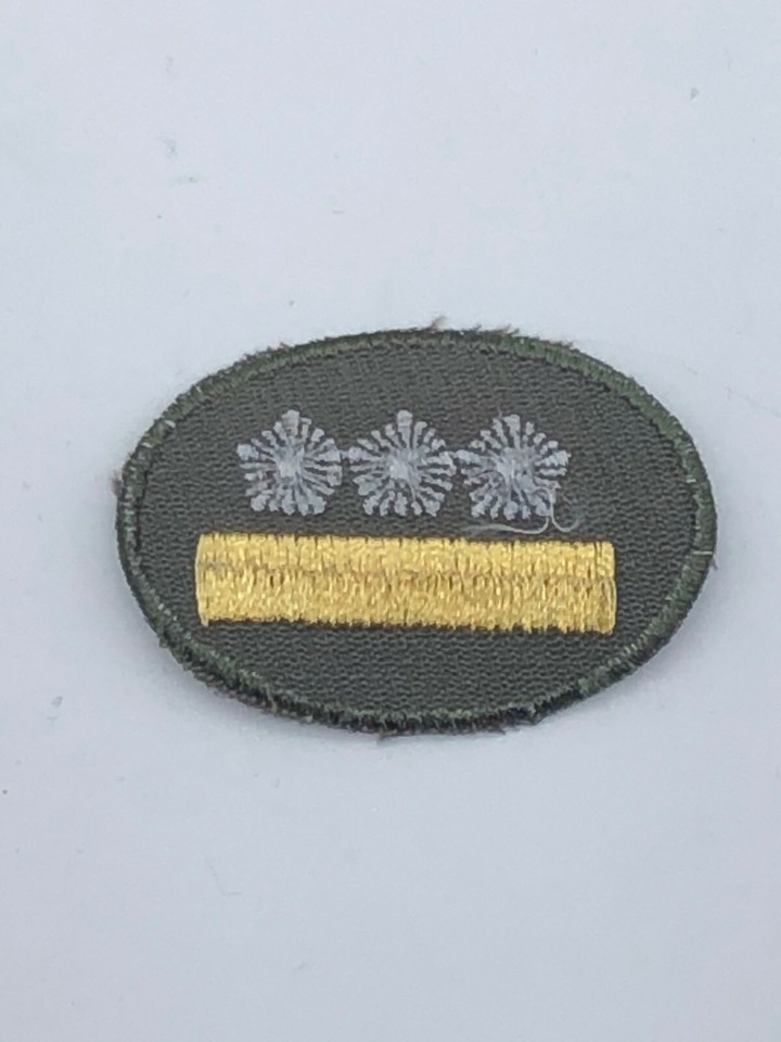 Vintage East German General Hat Rank Patch SCARCE 3 Star - UNISSUED | eBay