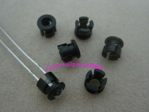 200pcs, New 3mm Black Plastic LED Clip Holder Case Cup Mounting for 3mm ...