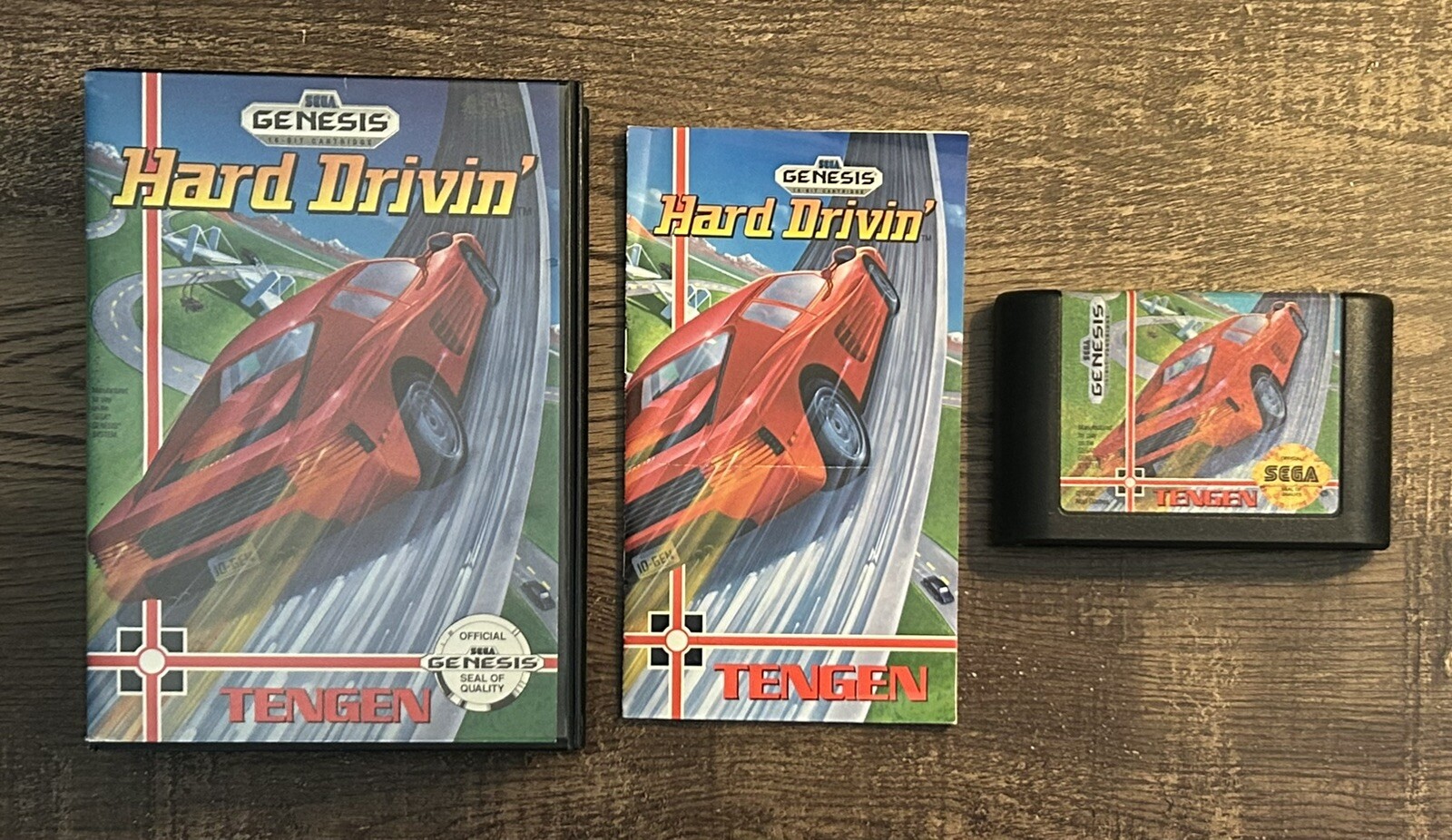 Hard Drivin' Sega Genesis Game Complete With Box & Manual | eBay