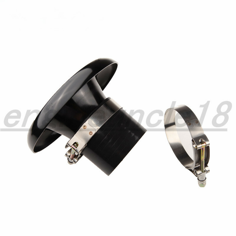 Universal 4" inch Velocity Stack For Cold/Ram Engine Air Intake/ Turbo ...