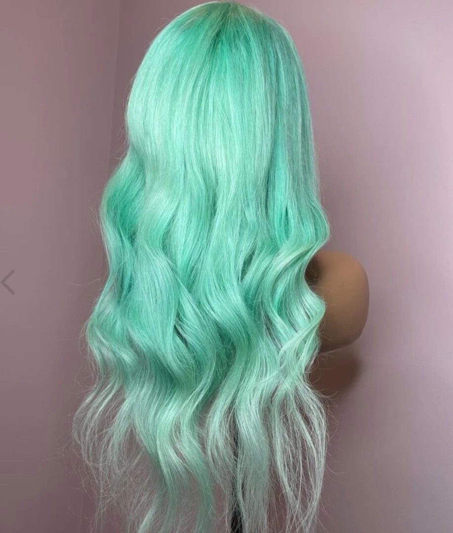 Mint Green Ombre Hair