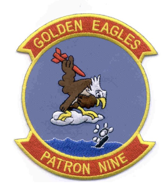 NAVY VP-9 GOLDEN EAGLES PATRON NINE EMBROIDERED PATCH | eBay