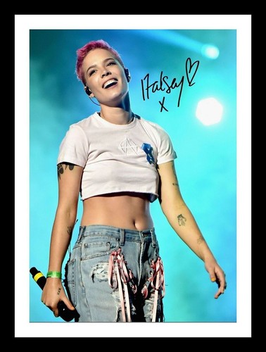 Halsey Autograph Signed & Framed Photo | eBay