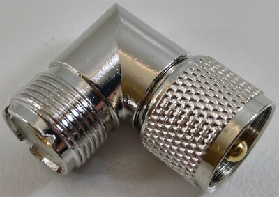 Workman RAA PL-259 Male to SO-239 Female Right Angle Adapter CB Radio ...