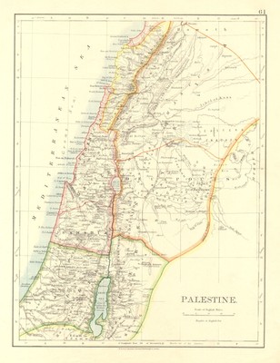PALESTINE. Galilee Samaria Judea Perea Phoenicia Decapolis. JOHNSTON ...