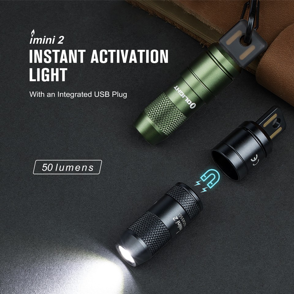 Olight imini 2 Tiny Keychain EDC Flashlight Everyday Carry Rechargeable 50 Lumen | eBay