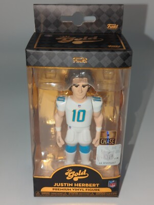 Funko Gold NFL Los Angeles Chargers JUSTIN HERBERT 5 inch Premium Vinyl ...