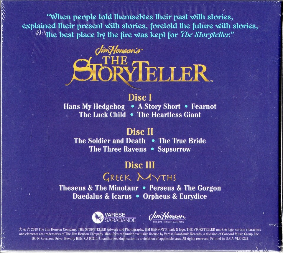 NEW Jim Henson's The StoryTeller TV Series Limited Ed. 3-CD Soundtrack ...