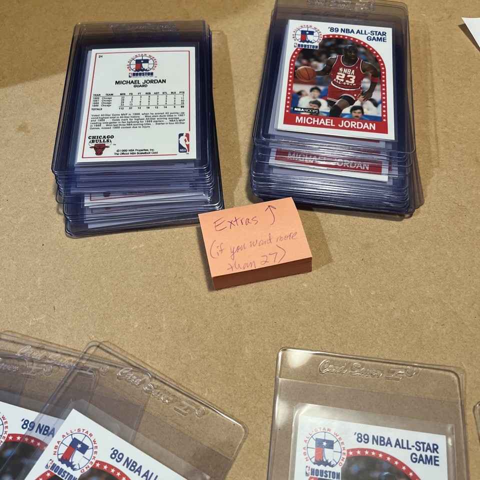 Offer for Investor Lot of (27) 1989 1st yr. Hoops #21 Michael Jordan ...