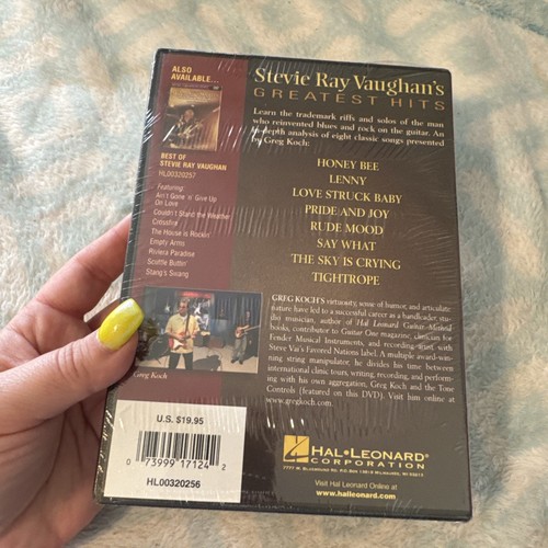 Stevie Ray Vaughan's Greatest Hits Signature Licks Greg Koch DVD NTSC ...