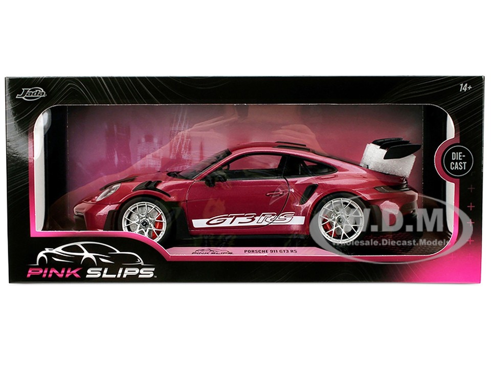 PORSCHE 911 GT3 RS RED VIOLET 1/18 DIECAST MODEL CAR BY JADA 36469 | eBay