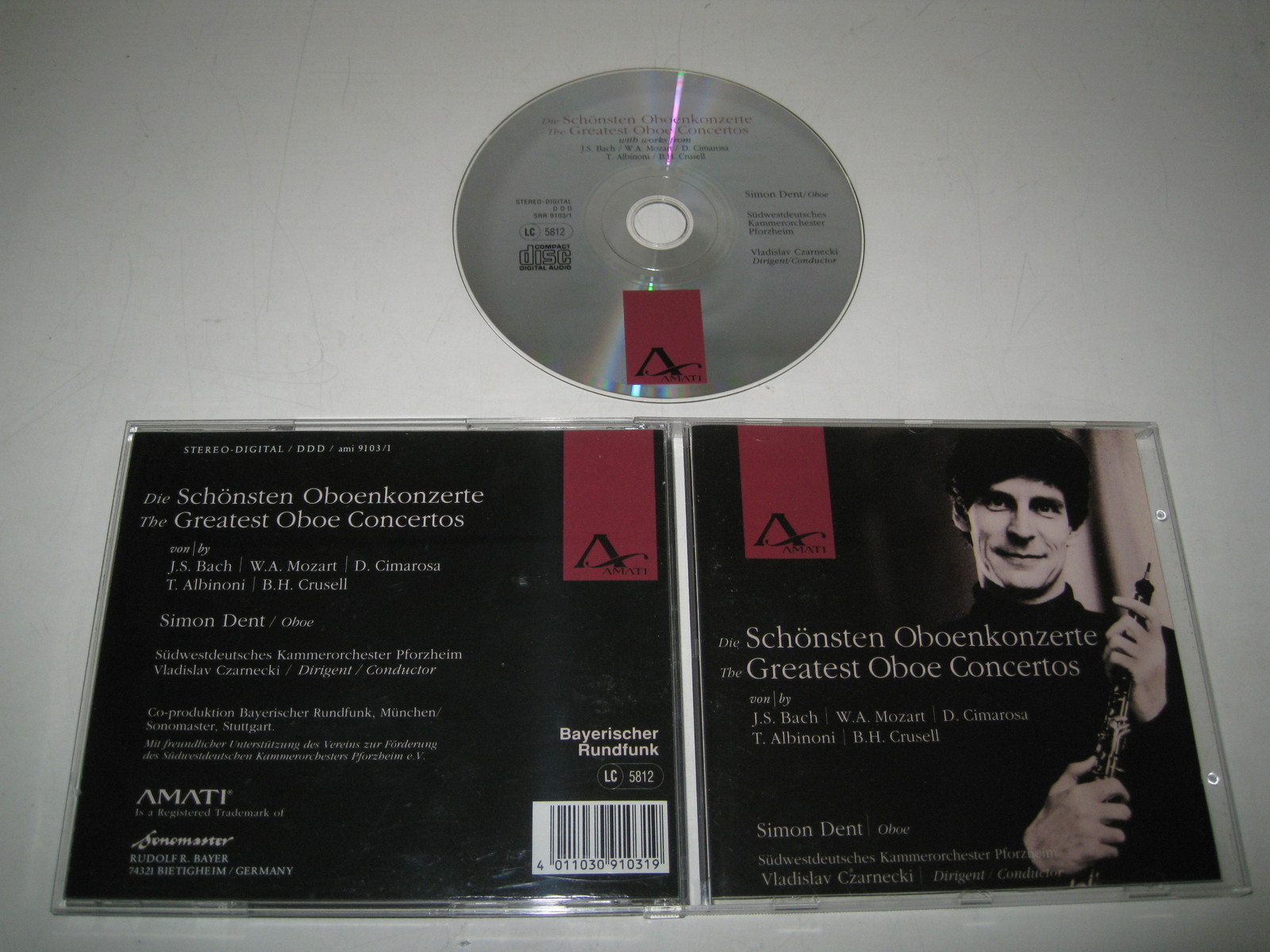 Simon Dent / the Most Beautiful Oboe Concertos ( Amati / Ami 91031) CD ...