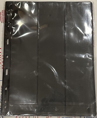 10 Sheets with 9 Binder Holes Double Sided Stamp Album Stock Pages(3 ...