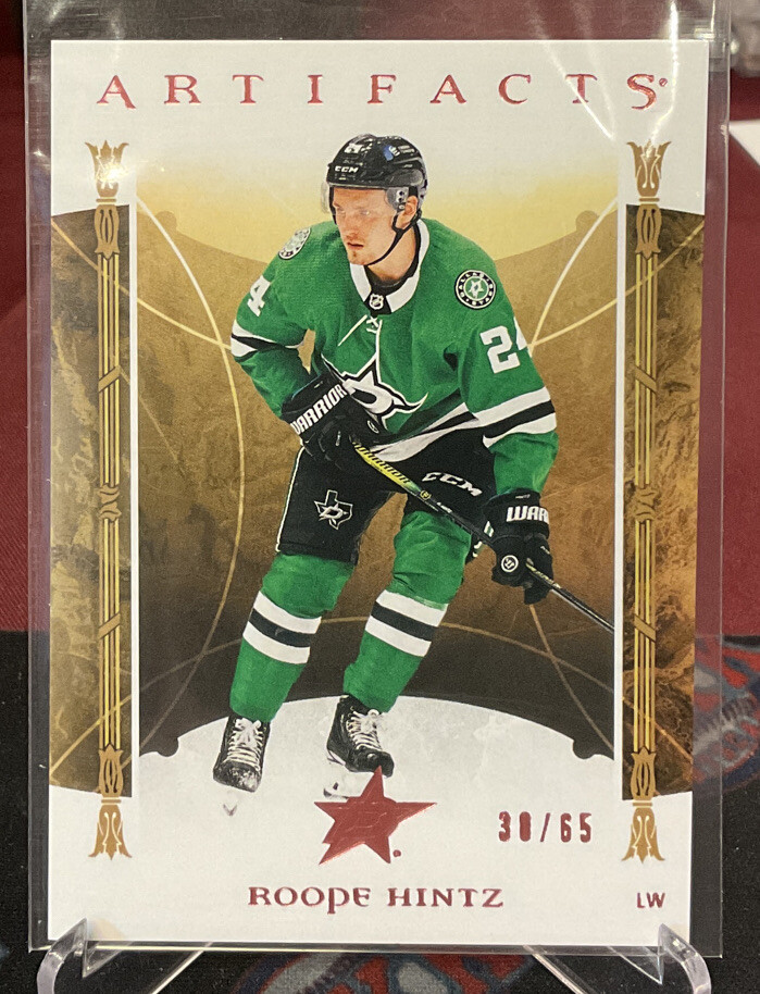 2022-23 Upper Deck Artifacts Roope Hintz #128 Rose Parallel /65 Dallas ...