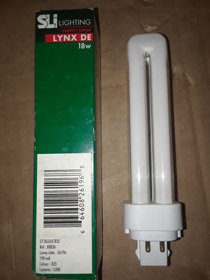 SLI Lighting CF18DL/E/835 Compact Flourescent Bulb 18W 1200 Lumens ...