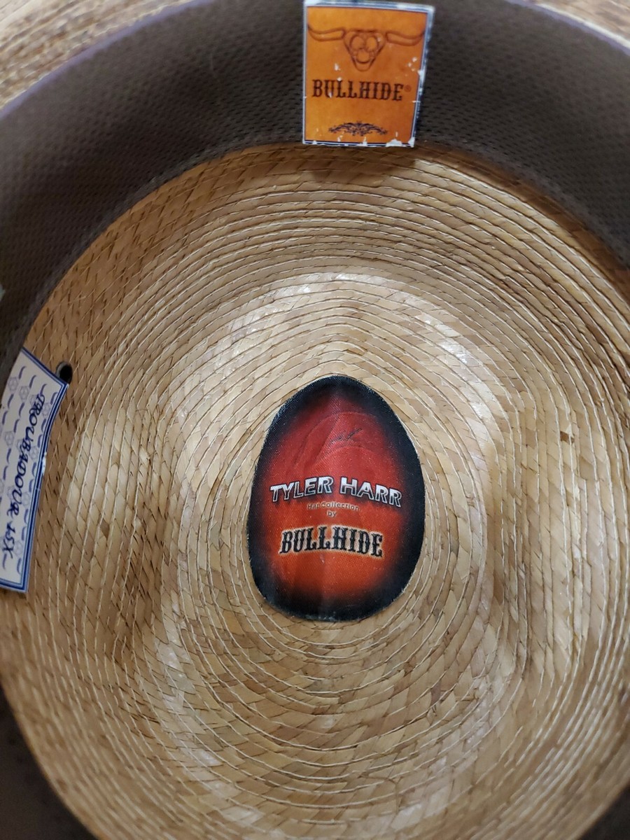 Western Hats Bullhide Running Iron 15X Palm Leaf Straw Western Hat ...