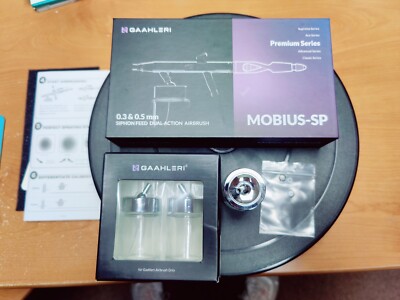 GAAHLERI™ Premium Airbrush Series MOBIUS-SIPHON 0.3 & 0.5 Mm with extra ...