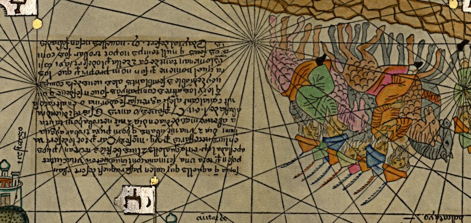 Mapamundi Abraham Cresques Catalan Atlas World Wall Map 1375 Poster ...
