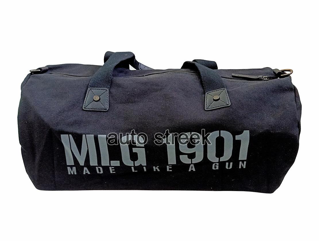 Genuine Royal Enfield MLG Canvas Duffel Bag Black | eBay