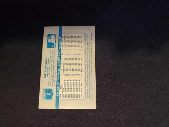 1970 Kellogg's 3-D Super Stars - #4 Willie McCovey for sale online | eBay