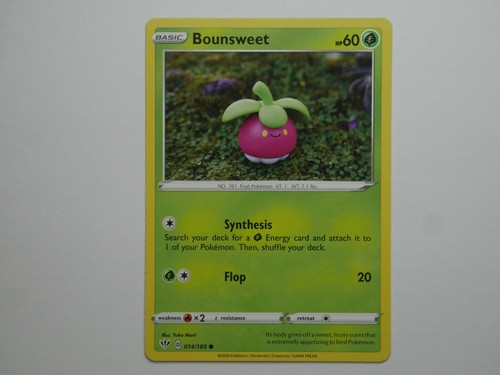 Pokemon Card Bounsweet 014/189 - Darkness Ablaze 2020 Common - NM | eBay