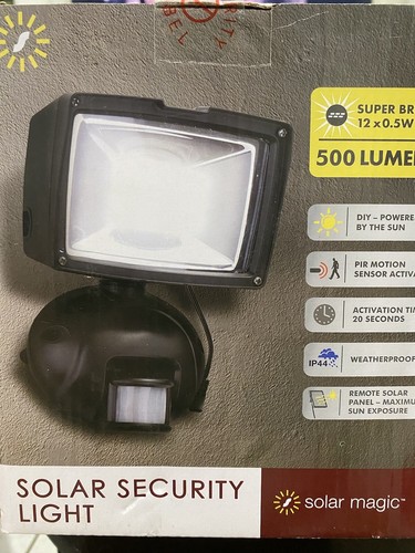 Solar Magic Solar 500 Lumen Security Fixed Light Solar powered | eBay