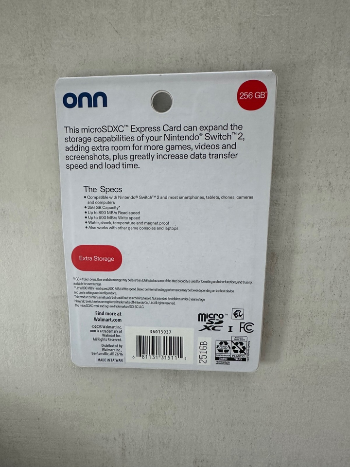 NEW in stock ONN 256 GB Micro SD Express Card - Nintendo Switch 2 | eBay