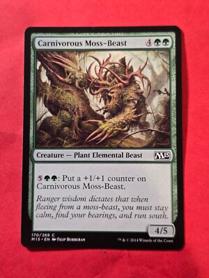 2014 Magic The Gathering Magic 2015 #170 Carnivorous Moss-Beast, C, NF ...