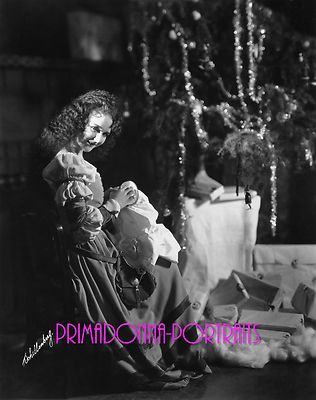 MARY PHILBIN 8X10 Lab Photo B&W Christmas Tree "SCHELLENBERG" Holiday ...