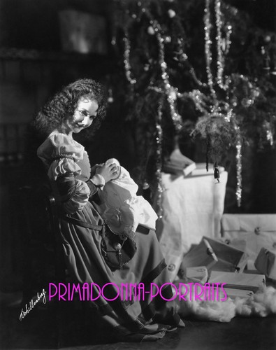MARY PHILBIN 8X10 Lab Photo B&W Christmas Tree "SCHELLENBERG" Holiday ...